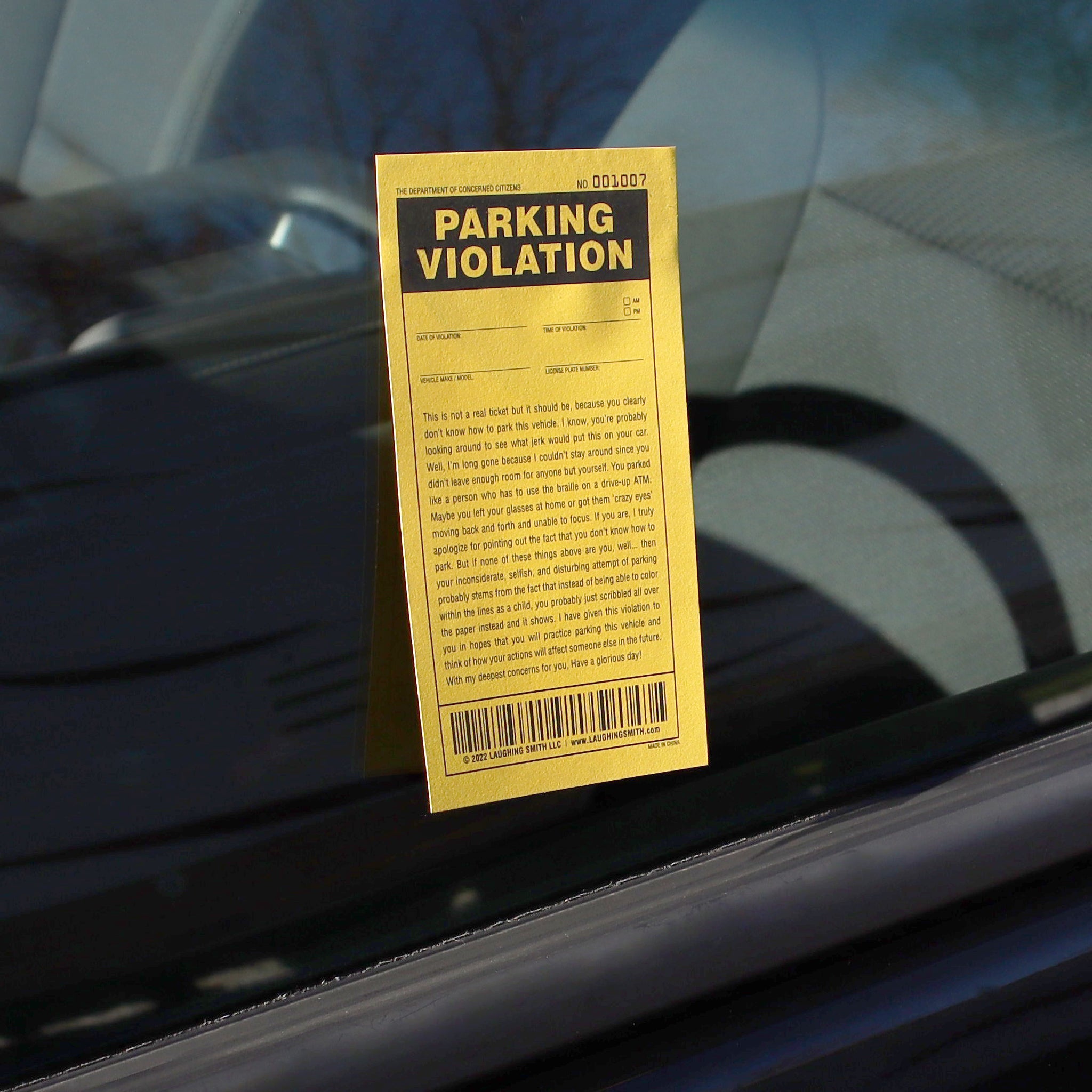 25 Funny Fake Parking Tickets – Laughing Smith